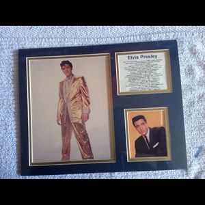 Elvis | Other | Elvis Pictures In A Frame Mat | Poshmark